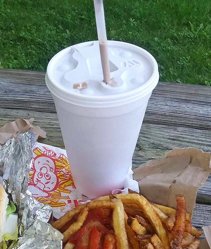 The milkshake that requires serious straw strength and patience. Worth the wait and the workout&mdash;dessert and arm exercise in one cup!