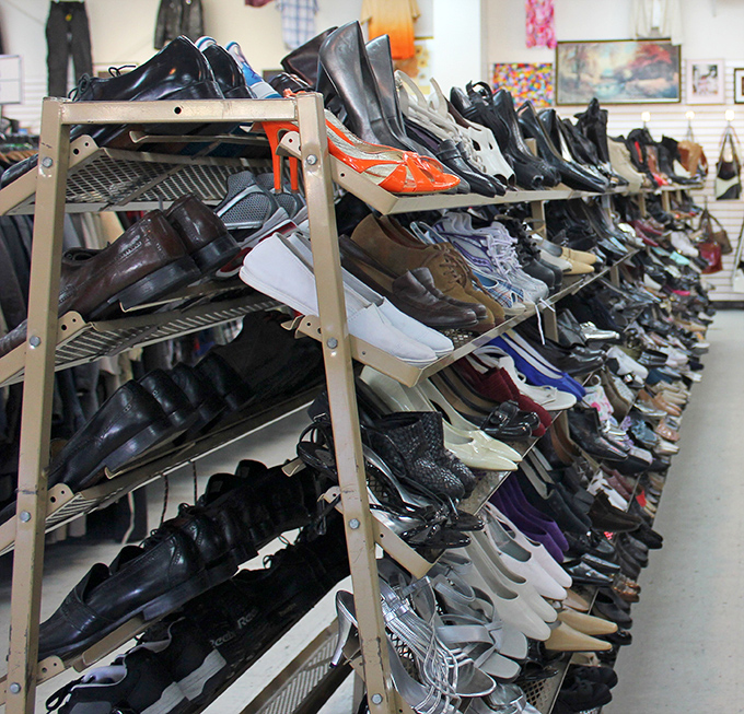 Shoe racks that stretch to the horizon &ndash; a footwear fantasyland where Cinderella would have multiple options beyond that glass slipper.