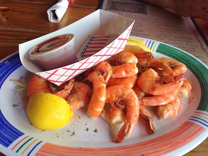 Peel-and-eat shrimp so fresh you'll wonder if they jumped straight from the ocean to your plate. The lemon is just a formality.