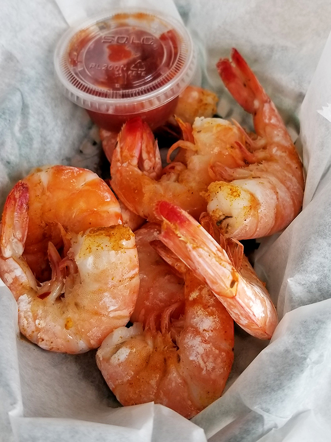 These plump shrimp aren't just cooked, they're respected. The subtle seasoning lets their natural sweetness shine through.
