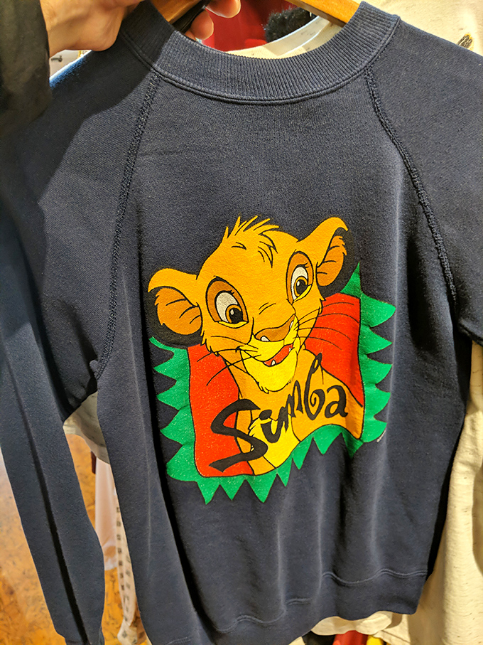 Hakuna Matata indeed! This Simba sweatshirt survived the '90s Disney renaissance and is ready for its second act in your wardrobe.
