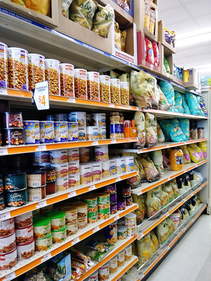 The snack aisle&mdash;a United Nations of munchies where fancy European chocolates mingle democratically with classic American comfort foods.