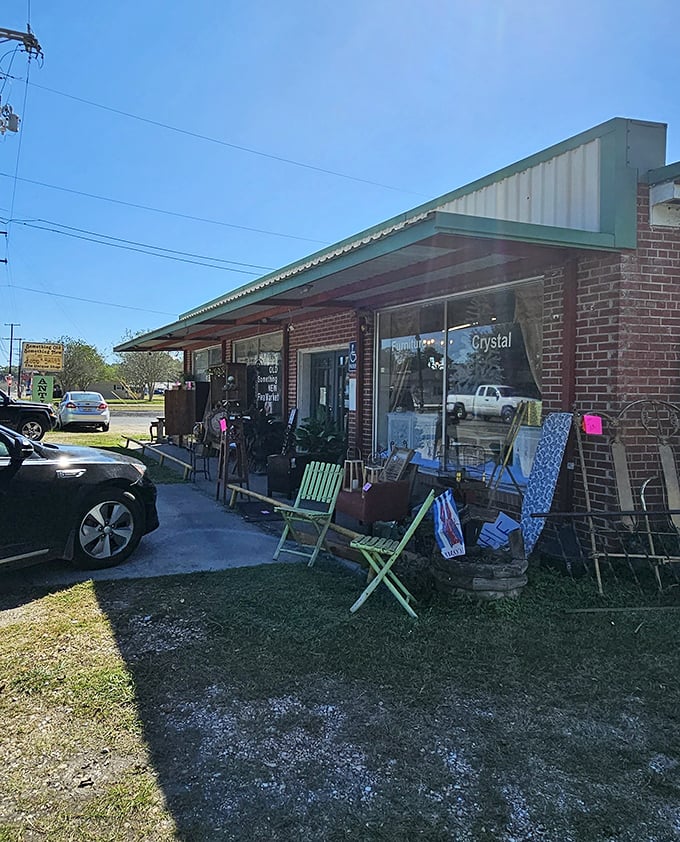 Something Old Something New offers vintage finds and local crafts, where every item has a story as rich as the town's roux.