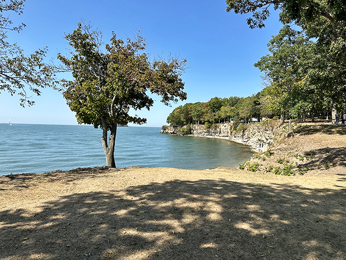 Lake Erie's front porch. South Bass Island State Park offers shoreline serenity where limestone meets freshwater&mdash;nature's perfect combination for contemplation.
