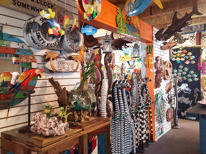 Florida kitsch reaches its magnificent peak with this explosion of coastal decor&mdash;where no wall is complete without at least one decorative parrot.