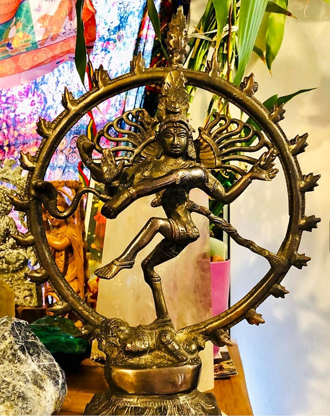 This Nataraja statue has traveled further than most of us ever will, finding its second life in Louisiana's most eclectic marketplace.