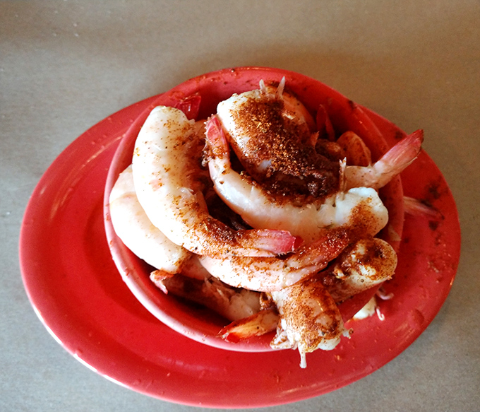 Perfectly steamed shrimp seasoned with just enough spice to make your taste buds do a little happy dance.