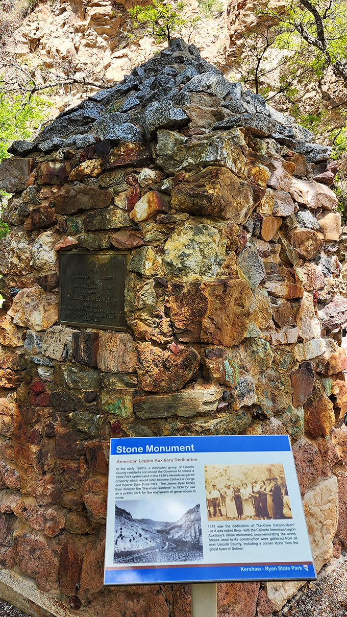 History carved in stone. This monument tells tales of pioneers who saw potential in a harsh landscape where others saw only challenges.