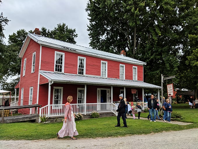 Stone's Tavern stands as a crimson reminder that gathering places matter, especially when they come with front-porch charm.
