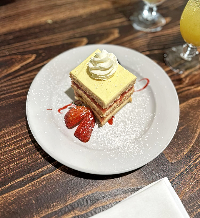 A strawberry guava cake that somehow manages to be both light as air and decadently rich – the dessert equivalent of having your cake and eating it too.