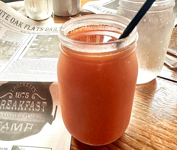 This isn't just juice &ndash; it's liquid sunshine in a mason jar, bringing brightness to mountain mornings. 