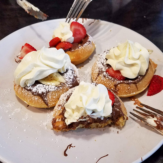 These strawberry-topped pancakes aren't just dessert masquerading as breakfast&mdash;they're your childhood dream of what adulthood eating freedom would look like.