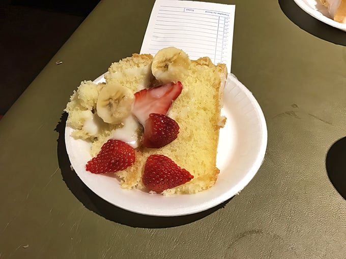 Sweet strawberry banana cake provides the perfect finale to your smoky barbecue symphony of flavors.