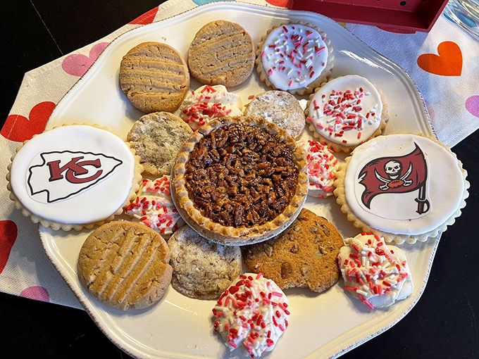 Game day cookies that understand sports rivalries are temporary, but sugar cravings are forever.