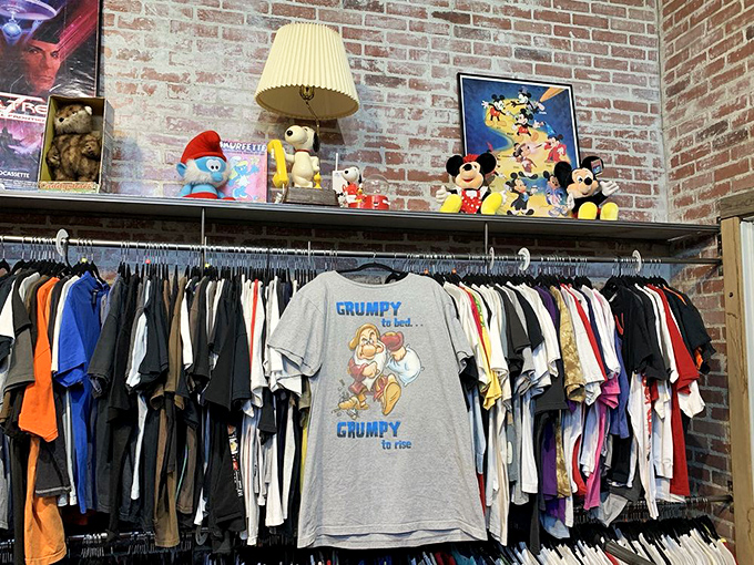 Vintage tees tell stories of bygone eras&mdash;this "Grumpy" shirt reminds us that some moods never go out of style.