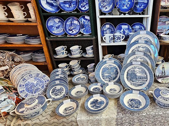 Blue and white china heaven &ndash; where your grandmother's beloved pattern might be waiting to complete your set or start a collection you never knew you needed.