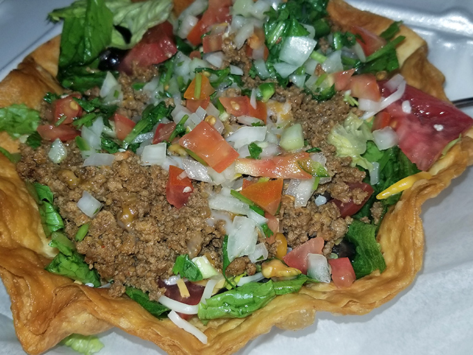 Taco salad that breaks free from its tortilla prison! A fiesta of fresh ingredients that makes healthy eating feel like cheating.