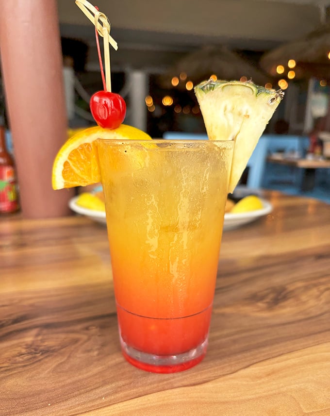 This sunrise-in-a-glass cocktail doesn't just promise a good time; it practically guarantees your vacation photos will get more likes.