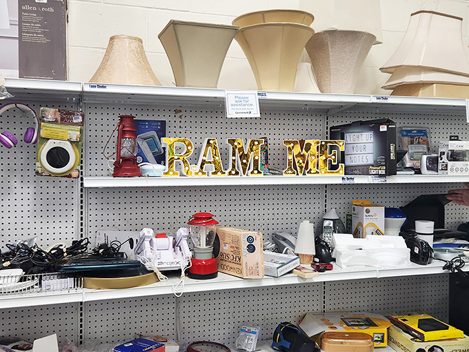 From blenders to decorative letters, the electronics section offers gadgets with plenty of life left in them.