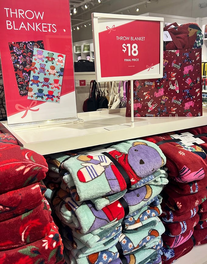 Cozy throw blankets that promise to transform any couch into a nest of comfort. At $18, they're practically paying you to stay warm.