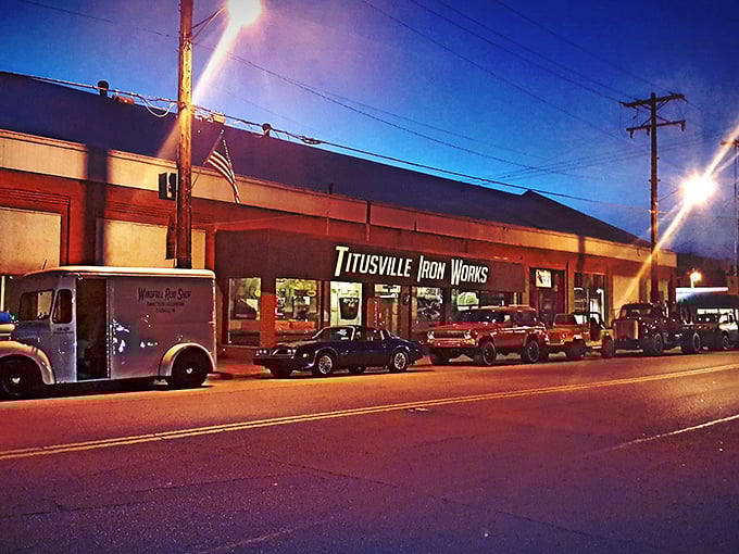 Titusville Iron Works keeps the industrial heritage alive while your wallet stays surprisingly heavy in your pocket.