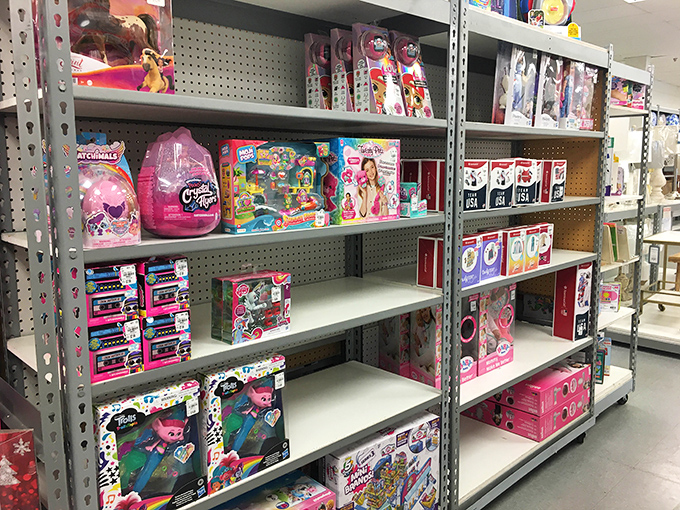 The toy section: where childhood dreams meet parental budgets in perfect harmony.