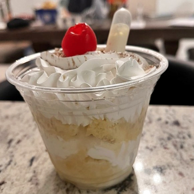 Layers of cloud-like cake soaked in sweet milk, crowned with whipped cream and a cherry—tres leches that speaks the universal language of delicious.