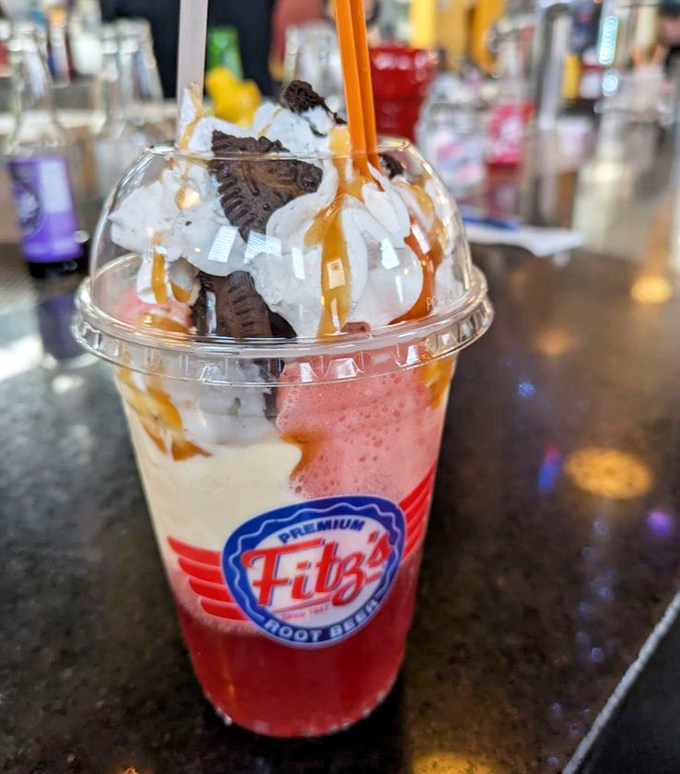 Dessert or drink? Why choose when Fitz's serves up this dreamy concoction that's part float, part fantasy, and entirely worth the brain freeze.