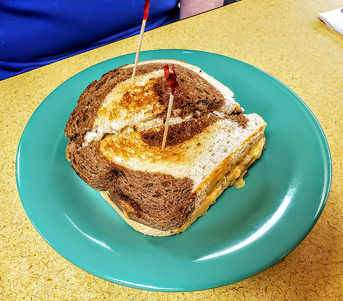 This grilled sandwich isn't just melted&mdash;it's transformed. The cheese oozes with purpose, creating the kind of comfort food moment that stays with you all day.