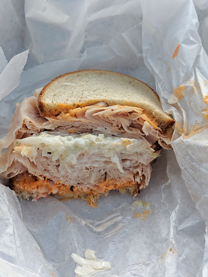 Turkey stacked higher than your weekend reading pile, with enough freshness to make your grocery store deli counter blush.