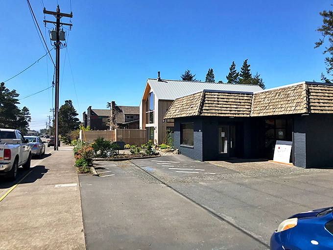 Simple cedar buildings and coastal landscaping create Manzanita's signature understated elegance&mdash;where the architecture never competes with nature's grandeur.