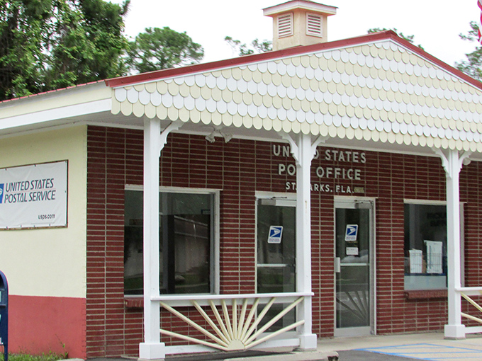 Small-town postal perfection&mdash;where your mail carrier knows your dog's name and packages come with a side of local gossip.