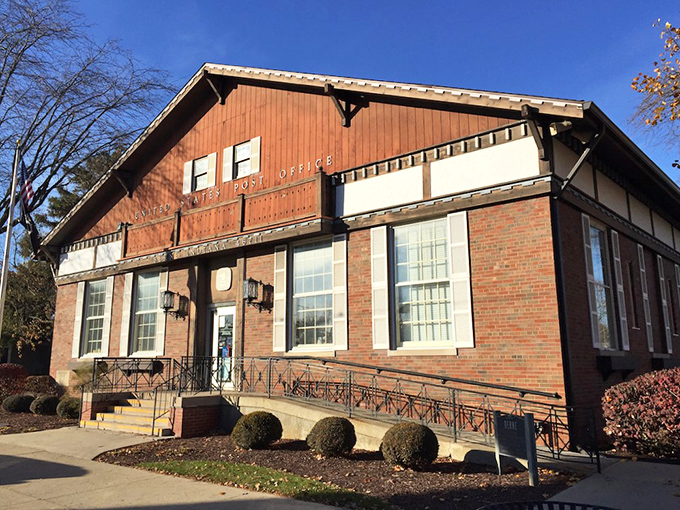 Mail delivery before "tracking numbers" were invented. This charming brick post office proves some institutions improve with age, like fine wine or Paul Rudd.