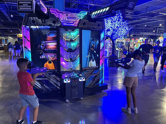 This futuristic VR battle station isn't just a game&mdash;it's a portal to worlds where your kids will finally think you're cool for about 15 minutes.