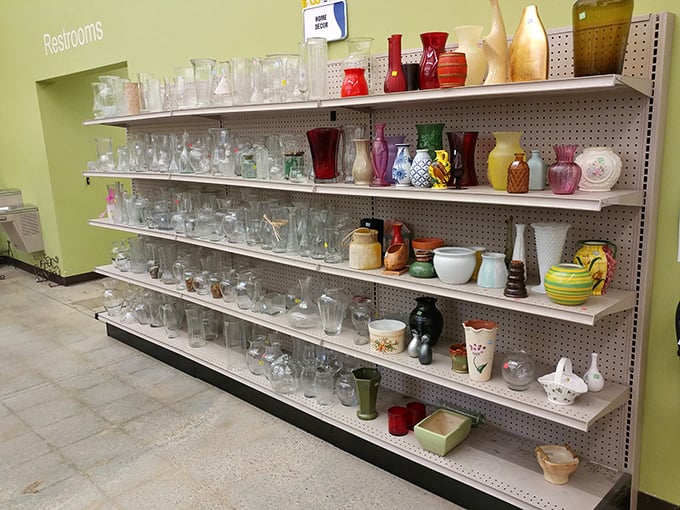 The vase section spans decades of design trends&mdash;from minimalist glass to ornate ceramics&mdash;each waiting to hold your farmers' market flowers or become a statement piece.