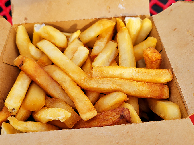 These fries aren't just a side dish—they're supporting actors deserving of their own standing ovation and maybe an Oscar.