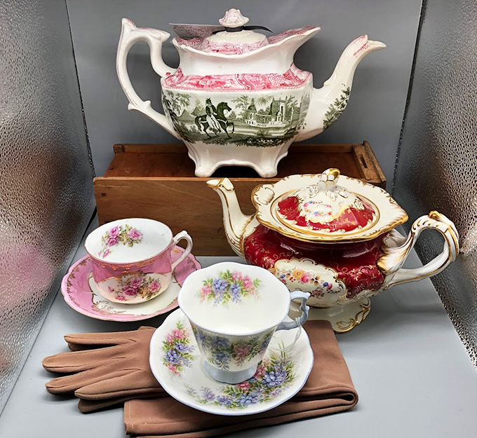 Tea time treasures that would make the Downton Abbey crowd swoon&mdash;these delicate cups have probably hosted more interesting conversations than most social media platforms. 