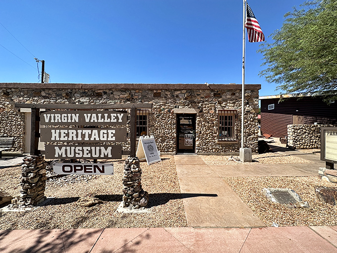 Stone walls hold stories of Nevada's pioneer past, reminding visitors that people thrived here long before air conditioning existed.