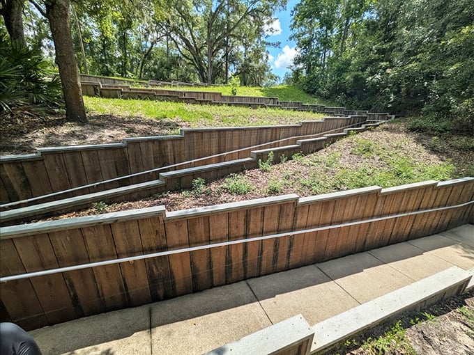These terraced walkways guide visitors down to paradise. The stairway to heaven might actually lead underwater in Florida.