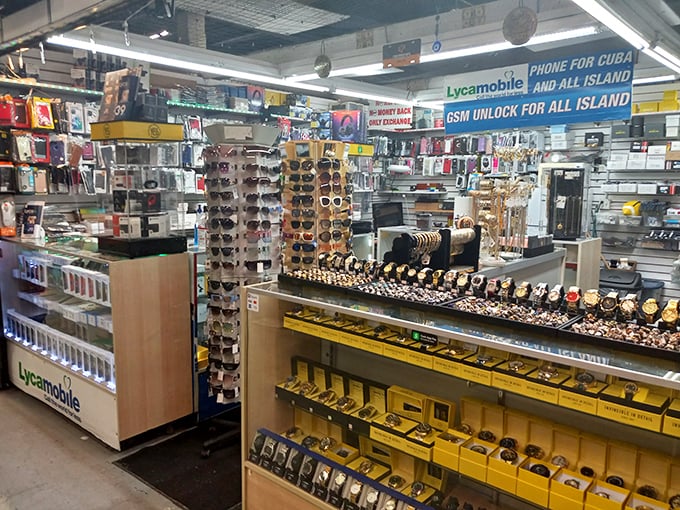 Time stands still at this accessories booth where watches, sunglasses, and jewelry compete for attention. The perfect spot to find that statement piece you didn't know you needed.