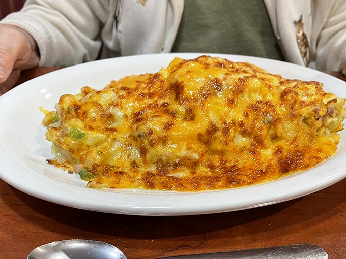 This Western omelet isn't just breakfast&mdash;it's a sunrise on a plate, with cheese melted to golden perfection.