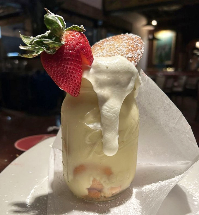 A dessert that makes you consider whether it's acceptable to lick the glass in public. Spoiler alert: probably not.