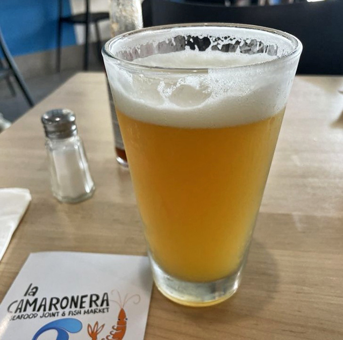 A cold beer and seafood&mdash;a pairing as timeless as Bogart and Bacall. This golden elixir cuts through fried goodness like a lighthouse beam through fog.