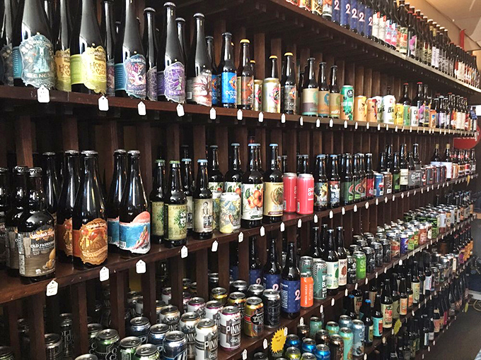 Not just a beer wall&mdash;it's a liquid library of happiness, carefully curated to wash down that magnificent barbecue.