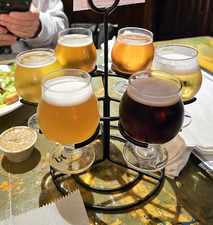 A beer flight that takes your taste buds on a journey from light and crisp to rich and complex – no passport required.