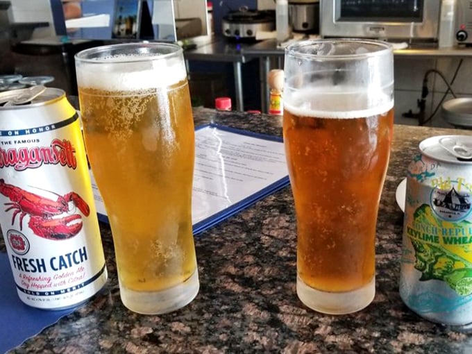 Local craft beers&mdash;the perfect supporting actors to the seafood star of the show. Cold, crisp, and ready for their close-up.