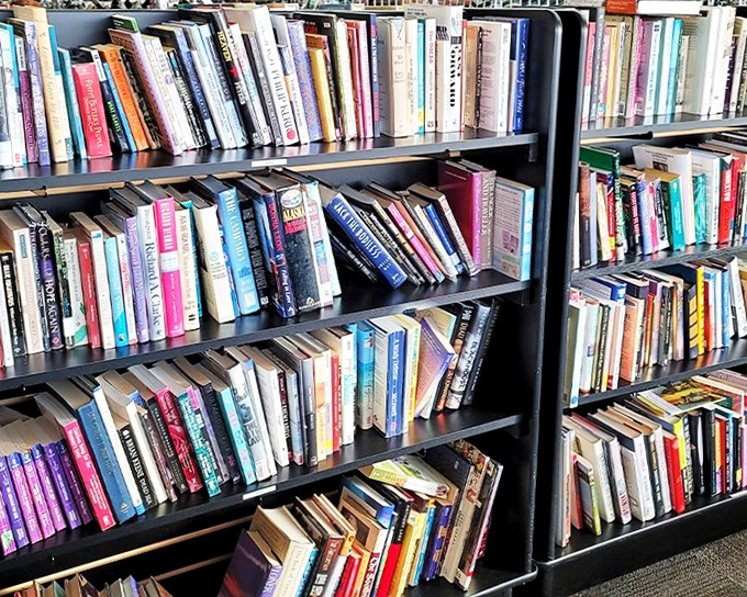 Literary treasures stacked spine-out, waiting for new readers &ndash; from beach reads to classics, all at prices that make bibliophiles giddy.