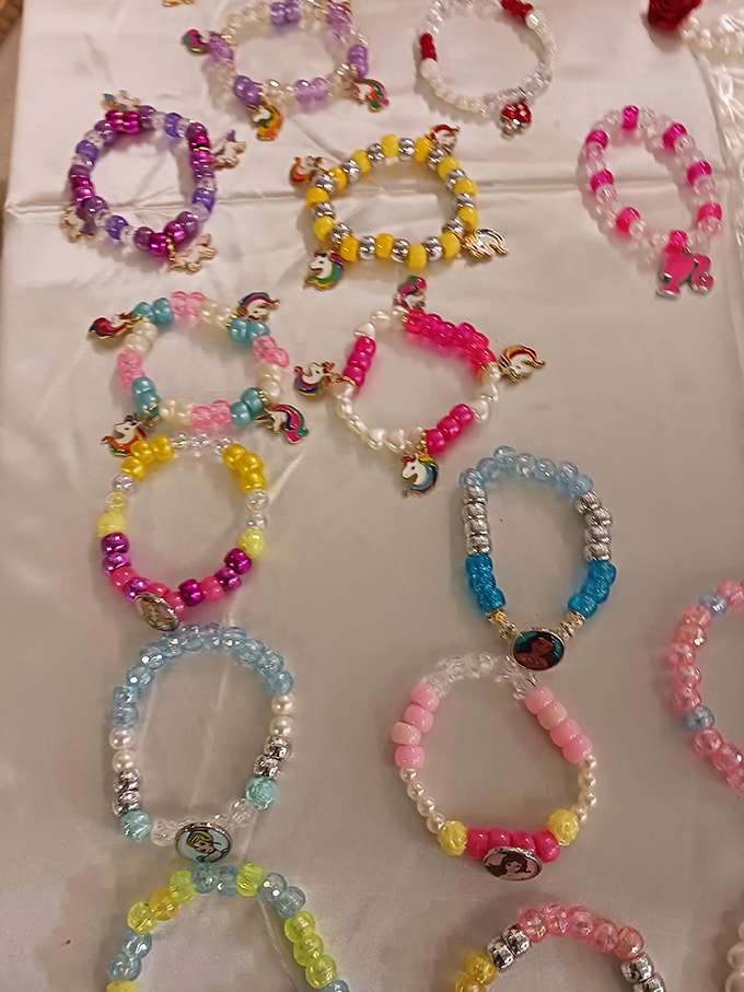 Childhood joy captured in colorful beads and whimsical charms. These handmade bracelets are how memories look when transformed into wearable art.
