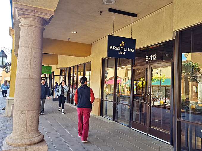 Luxury timepieces at Breitling await shoppers who understand that saving on a watch that costs more than a used car is still technically saving.