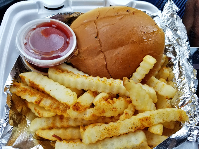 A humble burger and fries that remind us sometimes the classics endure for a reason&mdash;they're just that good.